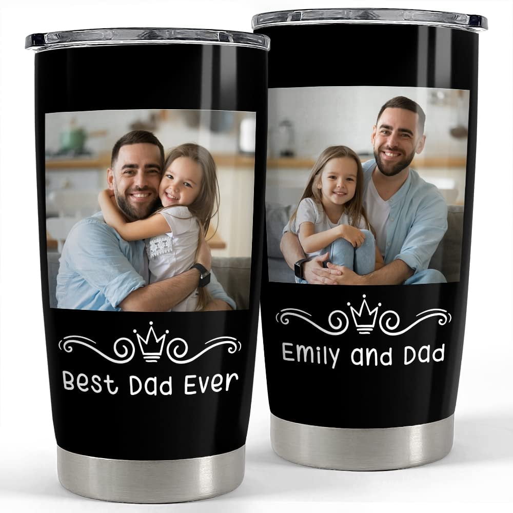 Personalized Photo Tumbler For Dad Gift On Father's Day