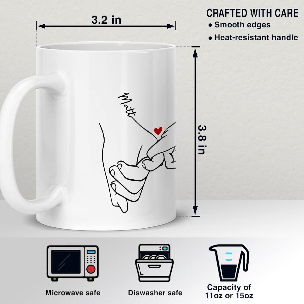 Personalized Couple Hand Mug You Are My Person