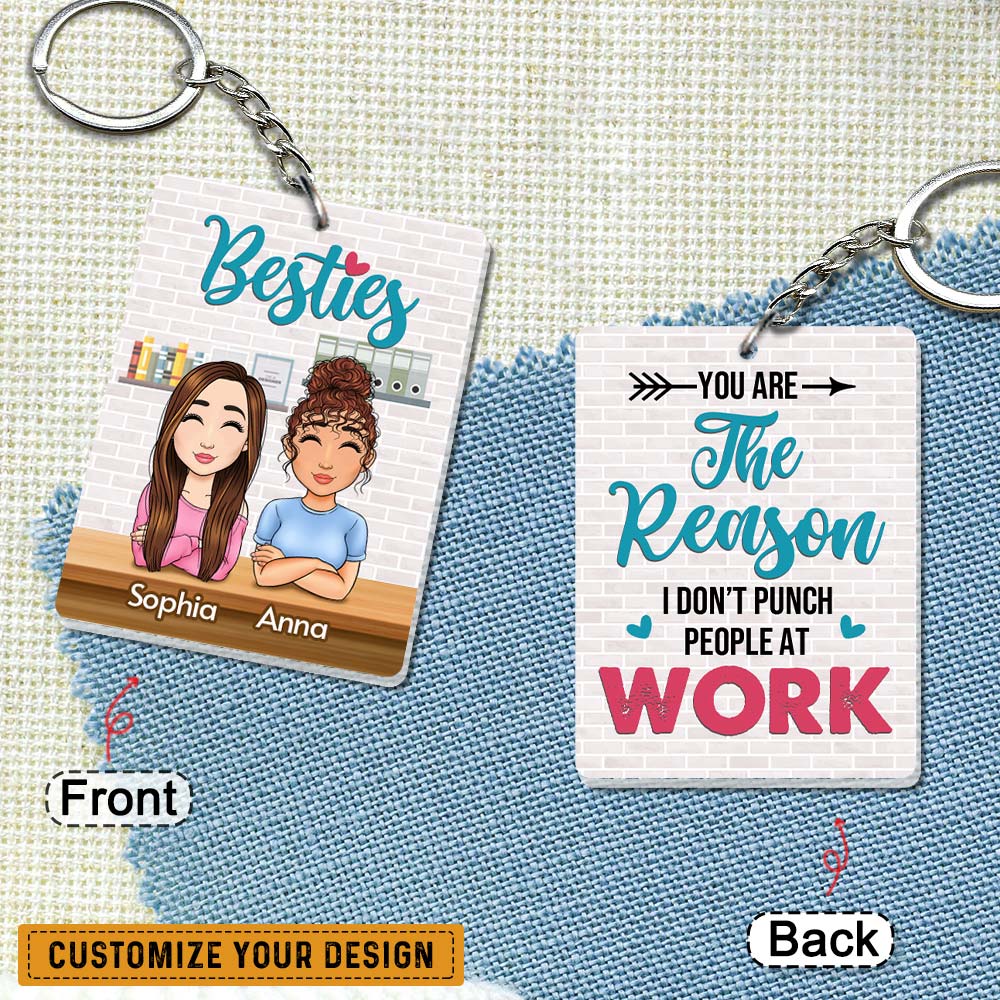Personalized Keychain Gift for Besties Colleagues - Sandjest