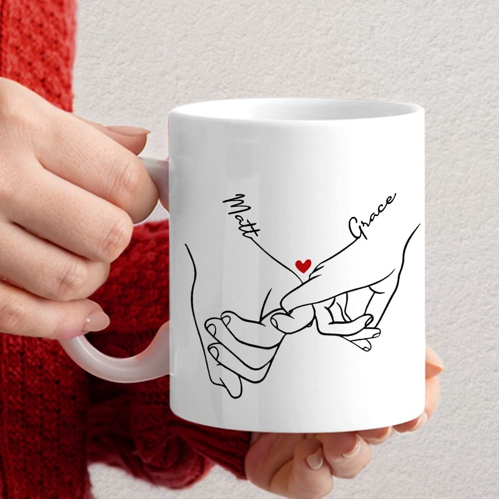 Personalized Couple Hand Mug You Are My Person