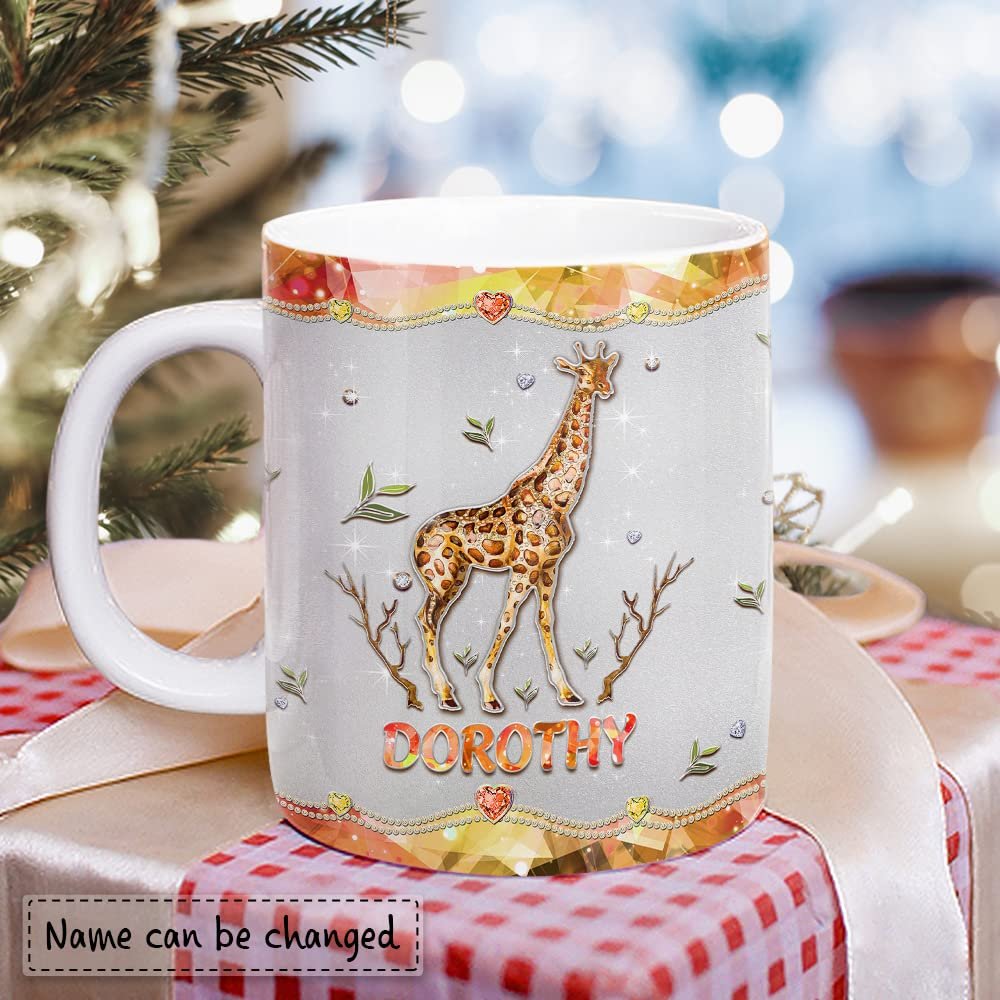 Personalized Giraffe Mug Just A Girl Loves Giraffes